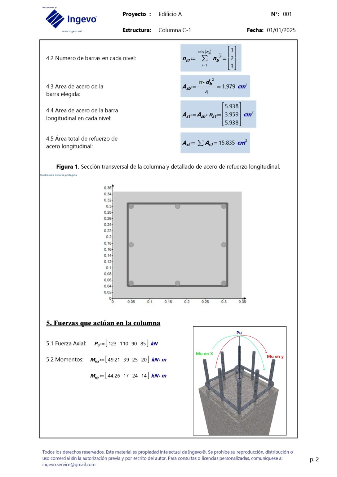 Plantilla Mathcad de diseño de columnas rectangulares de hormigón ...